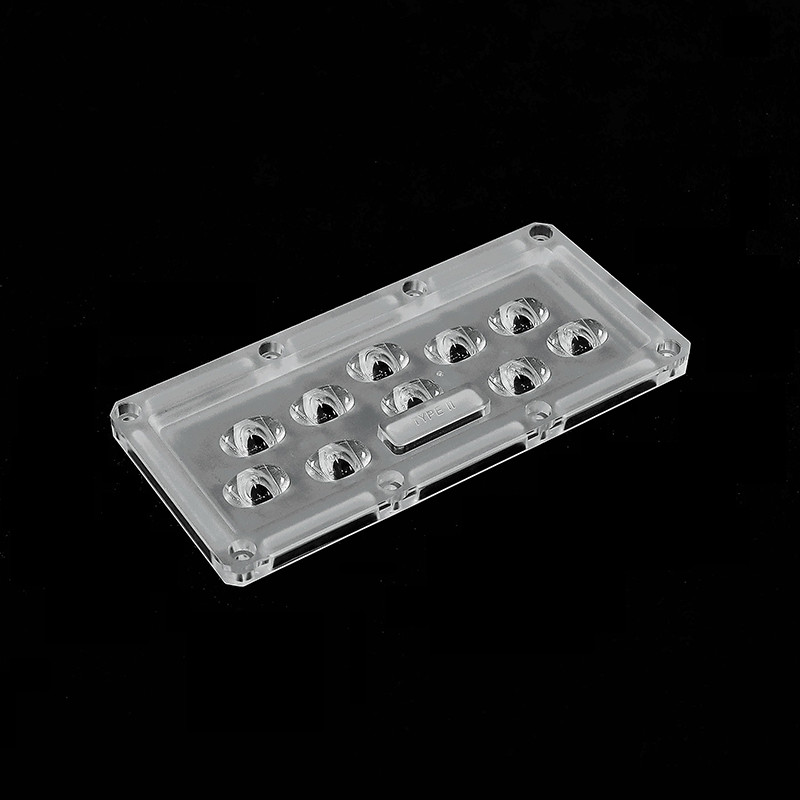 Waterproof LED Lamp Lens With Clear Design for Wall Pack