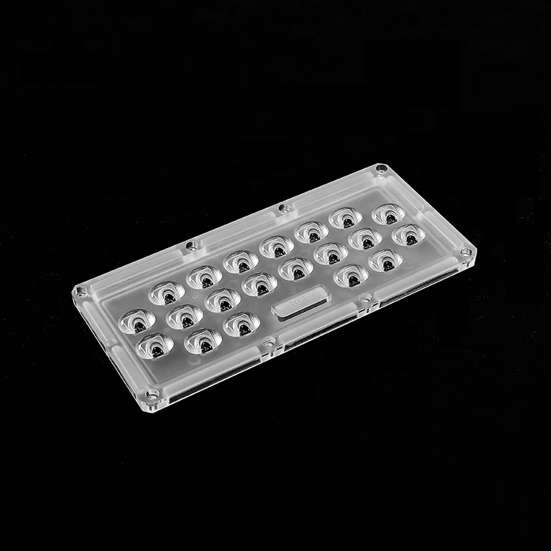 Waterproof LED Lamp Lens With Clear Design for Wall Pack